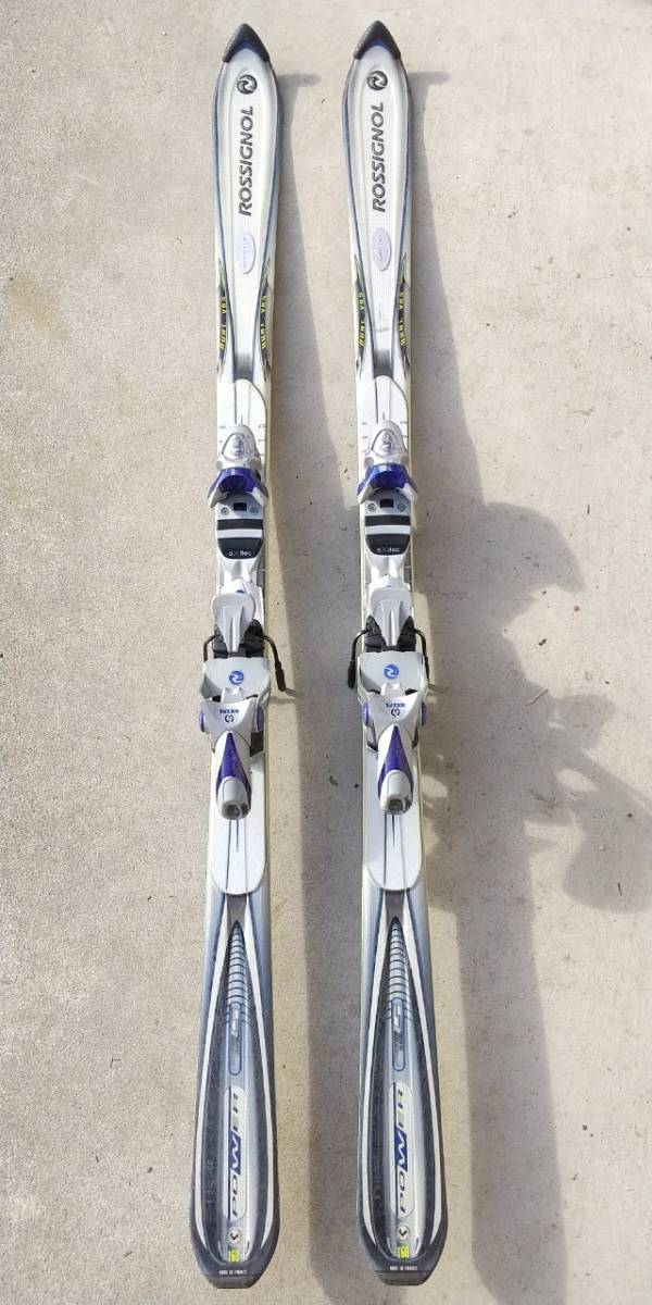 Y3581 ROSSIGNOL power AXIAL ロシニョール スキー板 ビンディング フランス製 160cm DUAL VAS ...