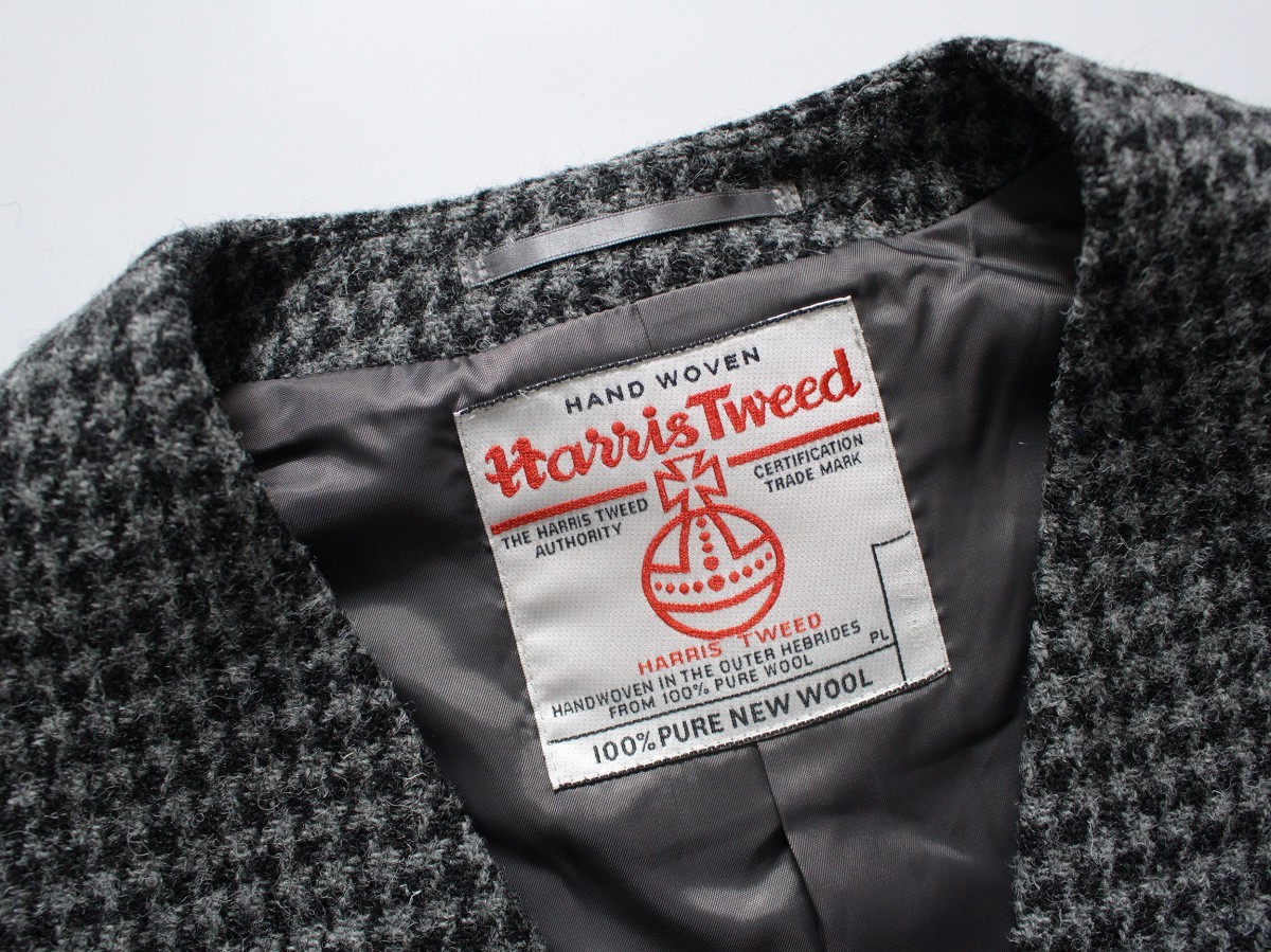 ROSSO アーバンリサーチ 】HARRIS TWEED 千鳥格子 ウールツイード ベスト L ジレ RA77-17M005 定価\22,000 ハリスツイード グレー /【Buyee】