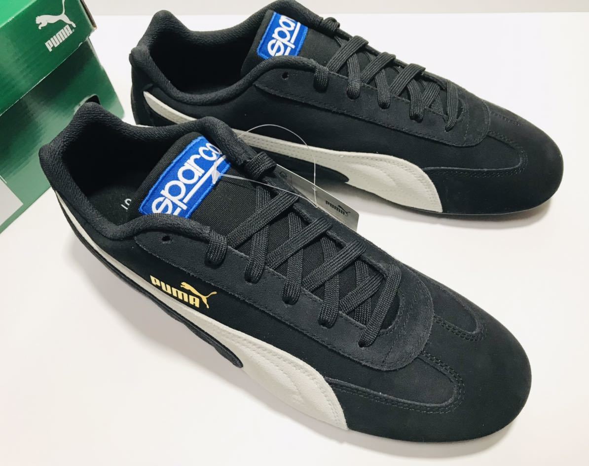 未使用! PUMA プーマ 307171-01 SPEED CAT OG + SPARCO Black スピード キャット スパルコ 黒 x 白 29cm US 11 ドライビング スニーカー ...