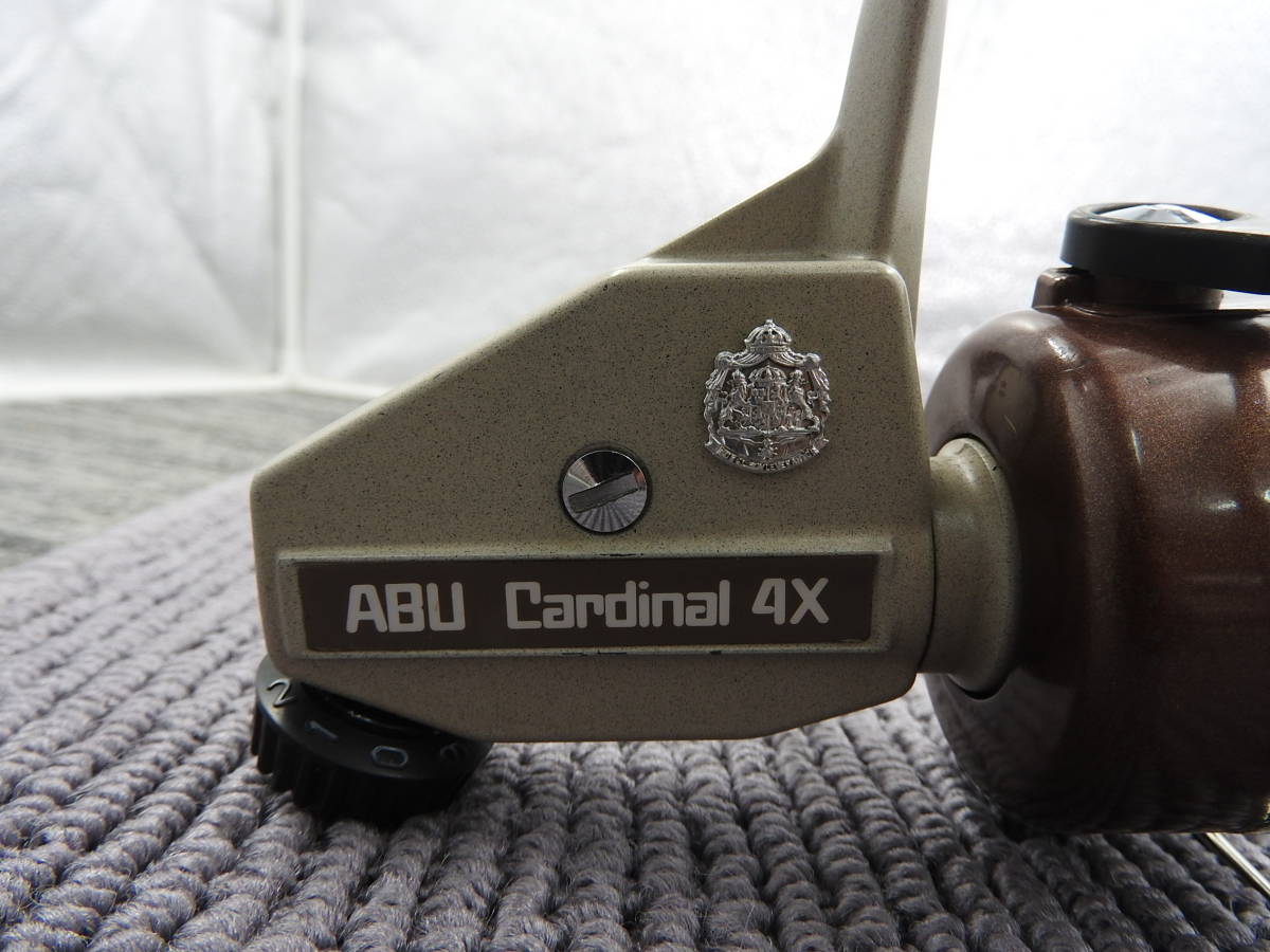 ABU Cardinal 4X★オールドリール アブ カーディナル4X スウェーデン フット№790400 希少 取説・ギャラ付★ユーズド品 ...