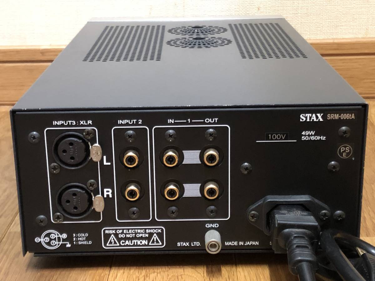 即決/送無 STAX スタックス SRM-006tA 双三極管=6CG7/2球 真空管/半導体=ハイブリッド 伝統=A級動作/バランス増幅 ...