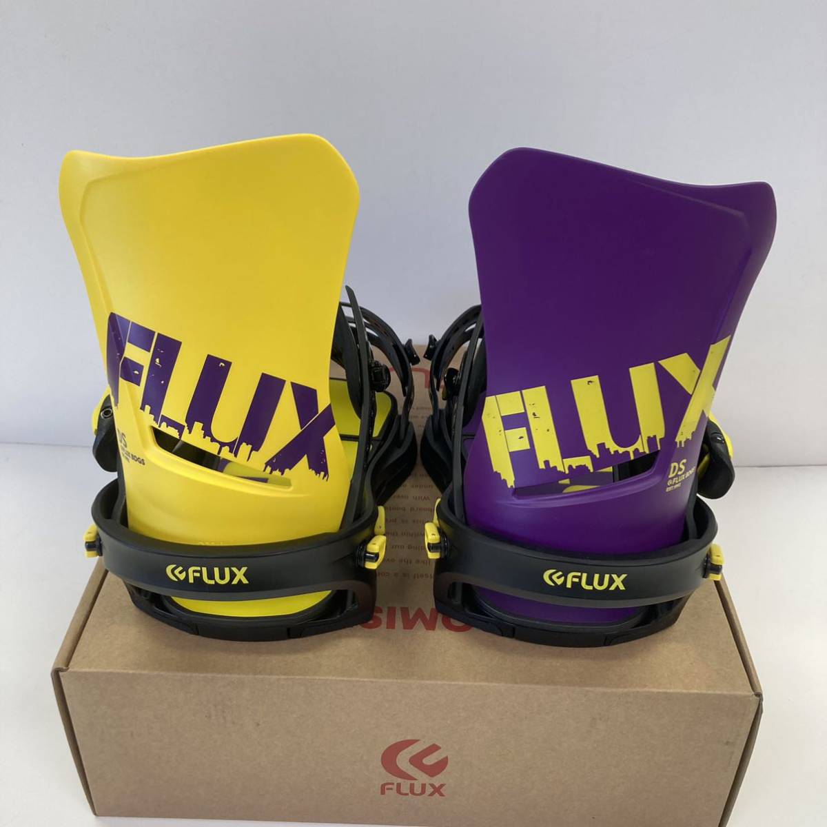 22-23 正規 新品未使用 FLUX フラックス ビンディング DS M YELLOW PURPLE スノーボード SNOWBOARD BINDING ディーエス イエロー パープル ...