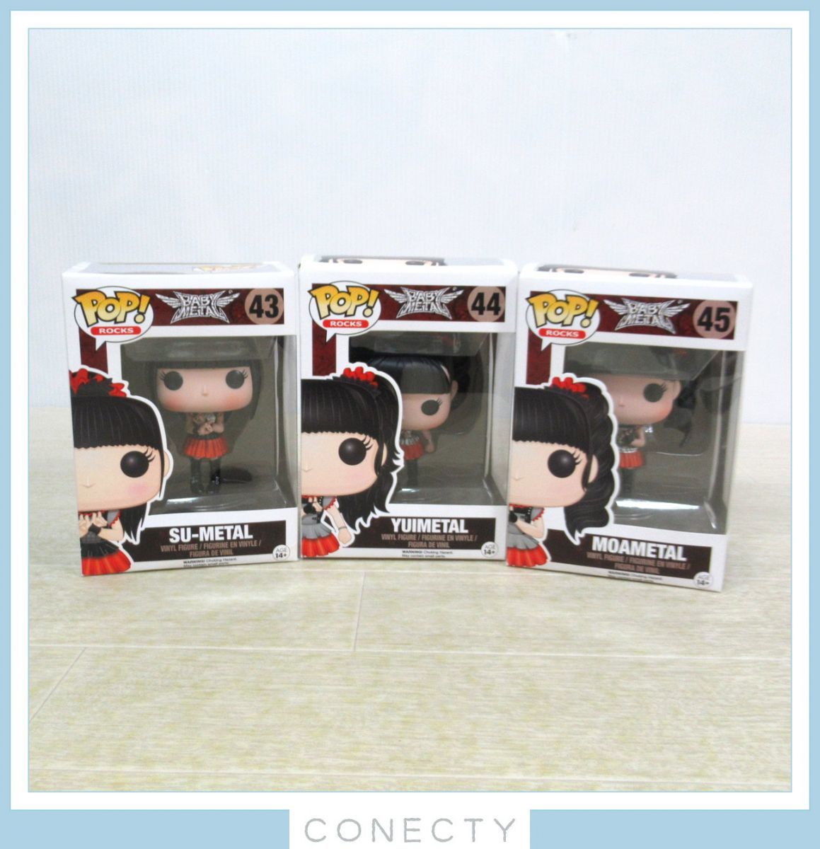 3体セット BABY METAL ファンコ POP! BABYMETAL ベビーメタル SU-METAL MOAMETAL YUIMETAL ...