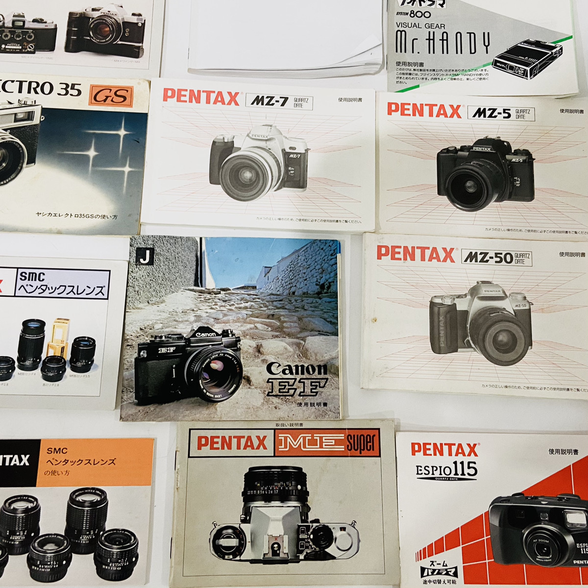 【R309】掘り出し物 CANON PENTAX NIKON FUJIFILM CHINON YASHICA レトロ カメラ カタログ 大量 ...