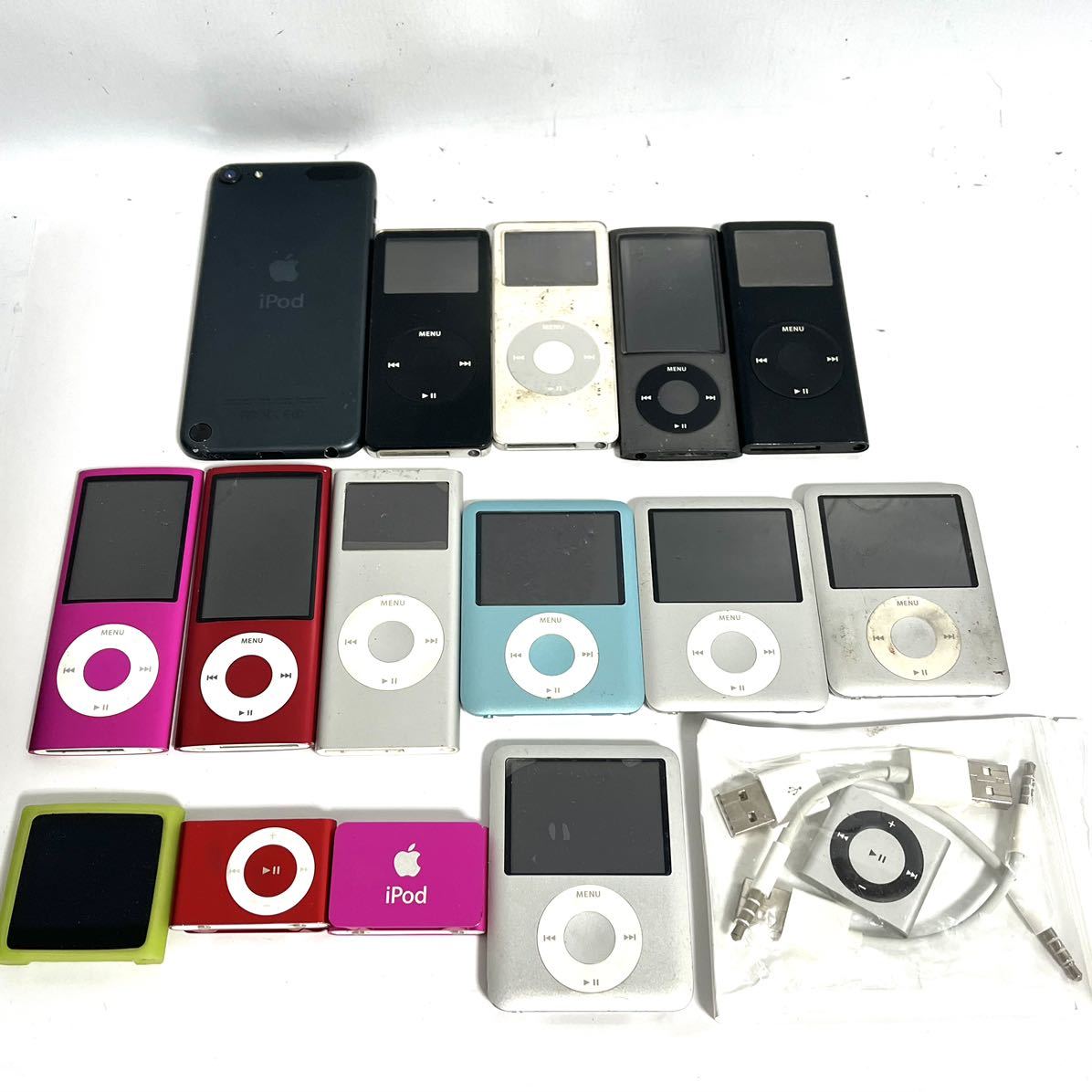 【一円スタート】Apple iPod アイポッド iPod touch iPod nano まとめ売り 現状品 Y-021704-25 ...