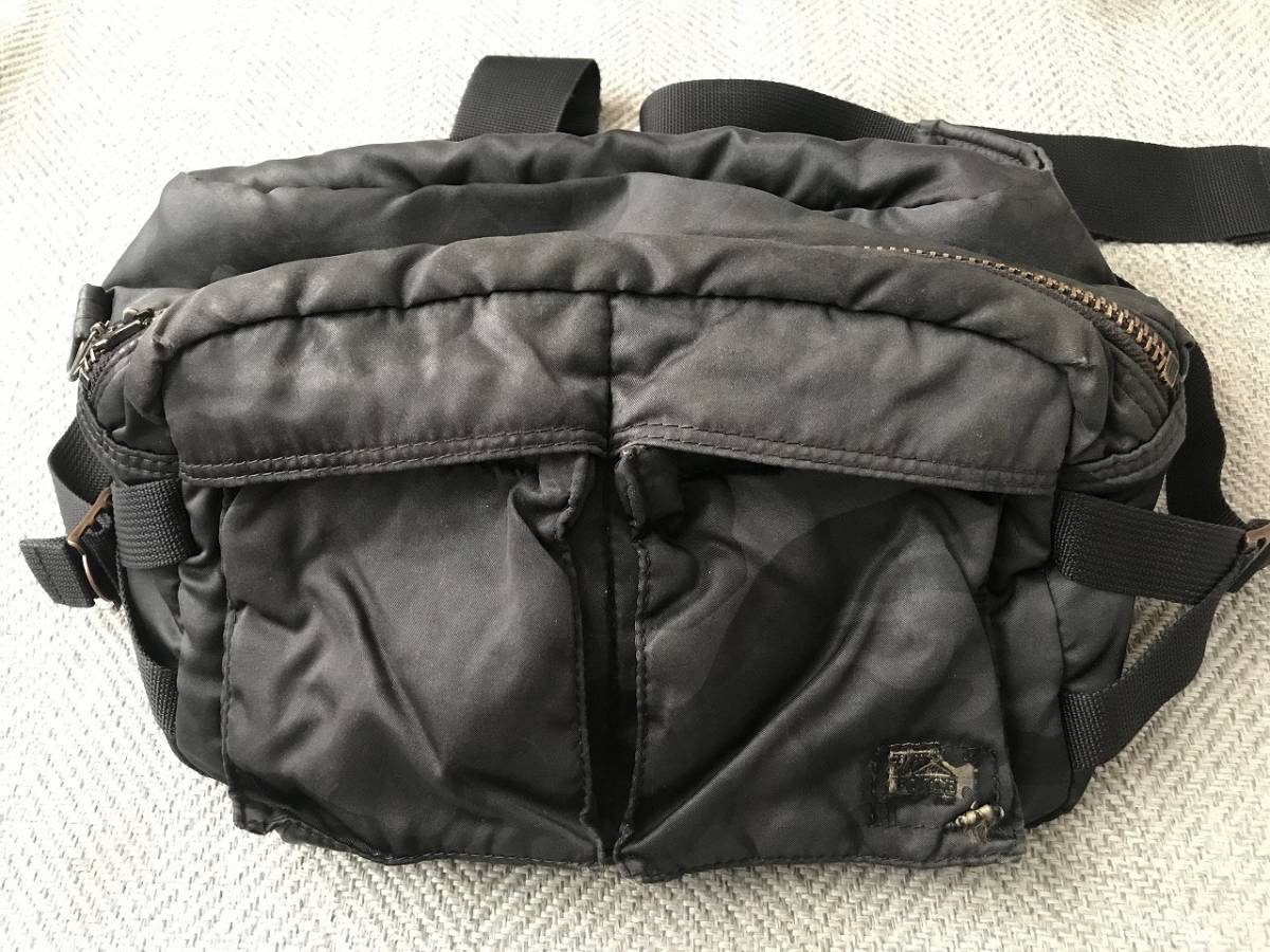 PORTER ポーター タンカー 30周年限定 迷彩 ウエストバッグ ウッドランドブラック TANKER 30th カモ WAIST BAG ...