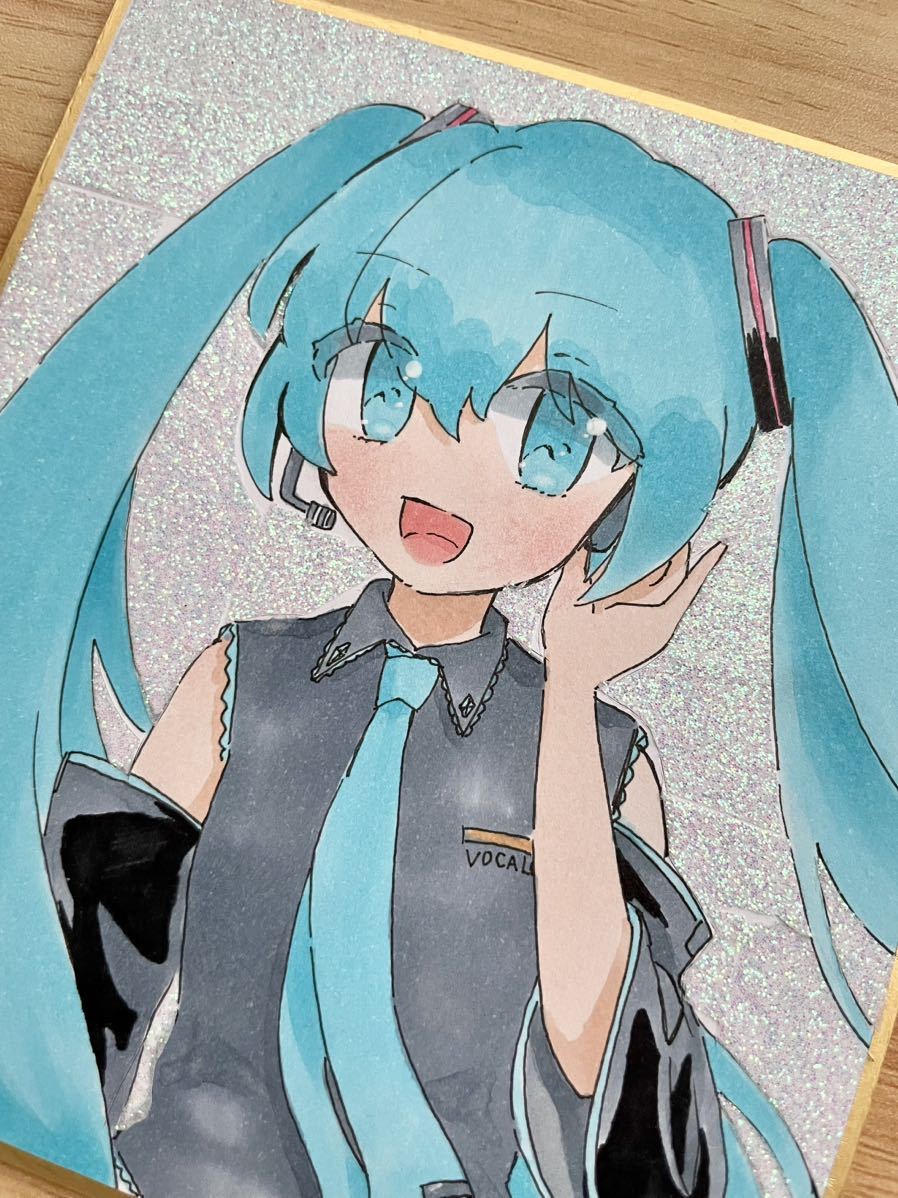 同人手描きイラスト【初音ミク】ボーカロイド_カラー_色紙 /【Buyee】 日本代购平台-产品购物网站大全-Buyee一站式代购