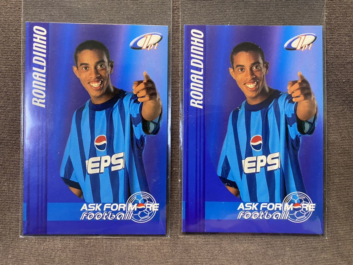 PEPSI ASK FOR MORE FOOTBALL RONALDINHO ROOKIE RC LOT2 2枚 /【Buyee】 Buyee ...