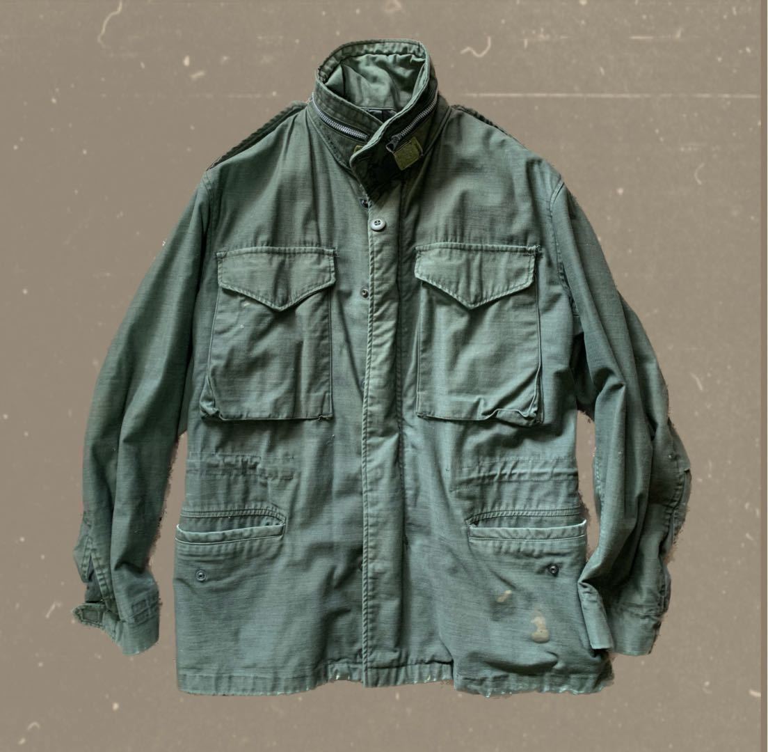 70s 80s ビンテージ M65 ジャケット アーミー ミリタリー 米軍 フィールドジャケット SCOVILLジッパー M-65 タクシードライバー バイク /【Buyee】 "Buyee ...