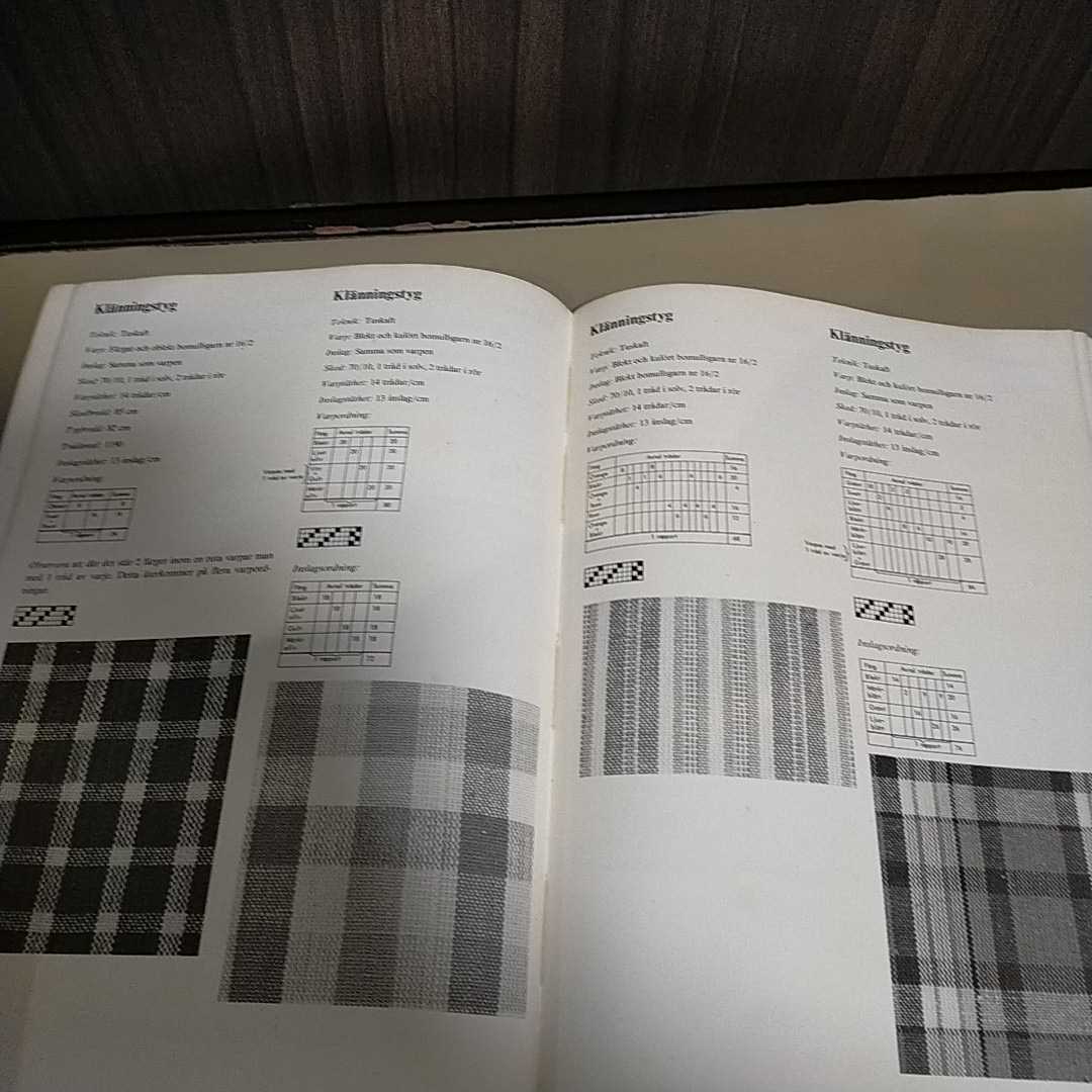 嶋田洋書 スウェーデン 織物 解説書 Vavmonster for hem och undervisning Lisa Lundstrom ...