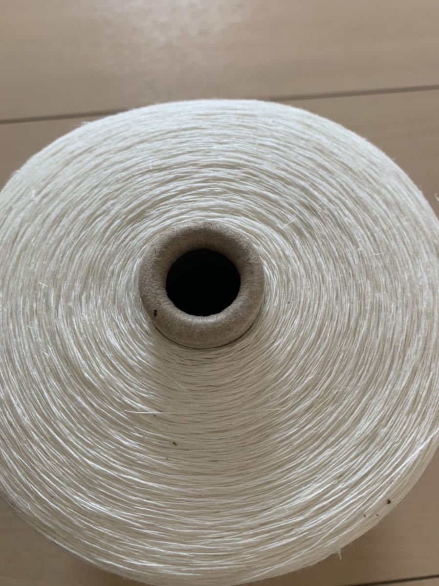 貴重!高級糸 番手27/1 混率リネン100%【7014 さらし】 約0.7kg /【Buyee】