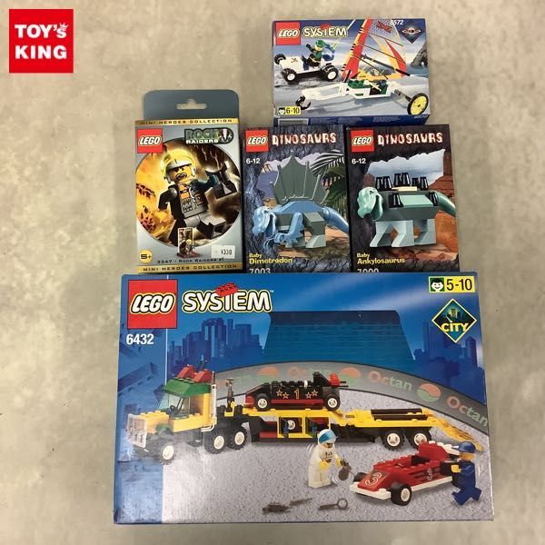 1円〜 未開封 LEGO レゴ システム 6432 F1トレーラー レゴ ダイノサウルス 7000 ベビーアンキロサウルス 7003 ベビー ...