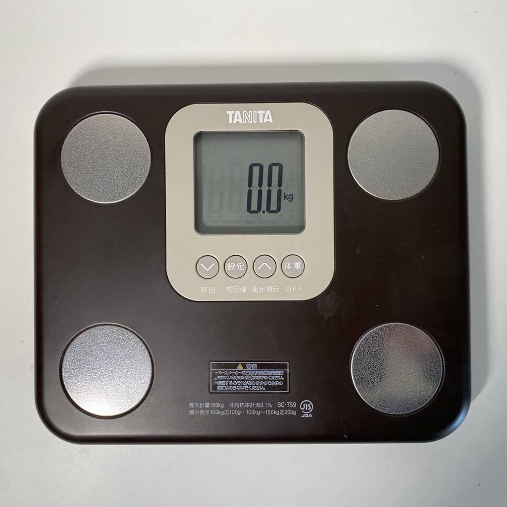 タニタ体組成計 BC-759 TANITA タニタ 体重計 ヘルスメーター 2018年製 中古品 /【Buyee】 Buyee - Japanese Proxy Service | Buy ...