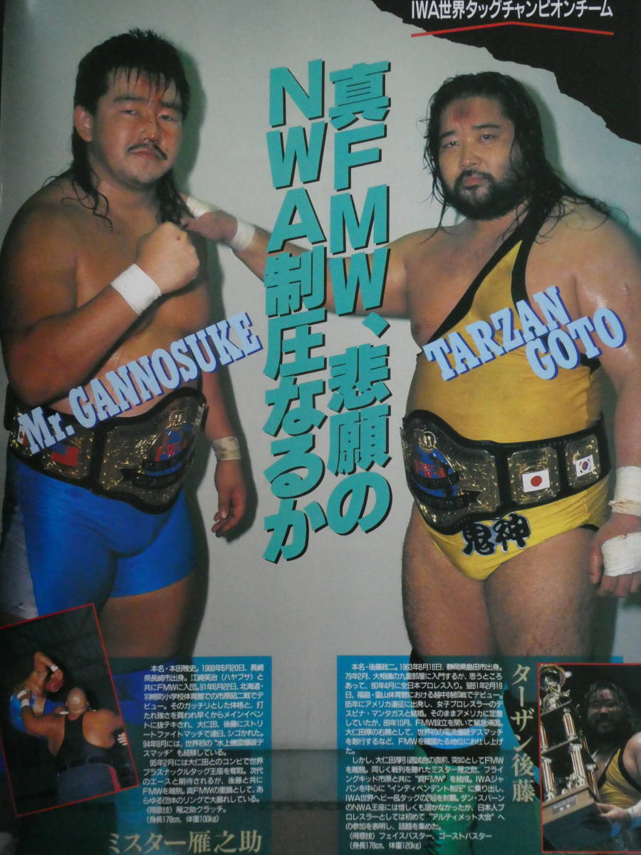 IWAジャパン・プロレス1994年NWA世界タッグリーグ戦・パンフレット テリー・ファンク、タイガー・ジェット・シン、グレート・カブキ、 /【Buyee】