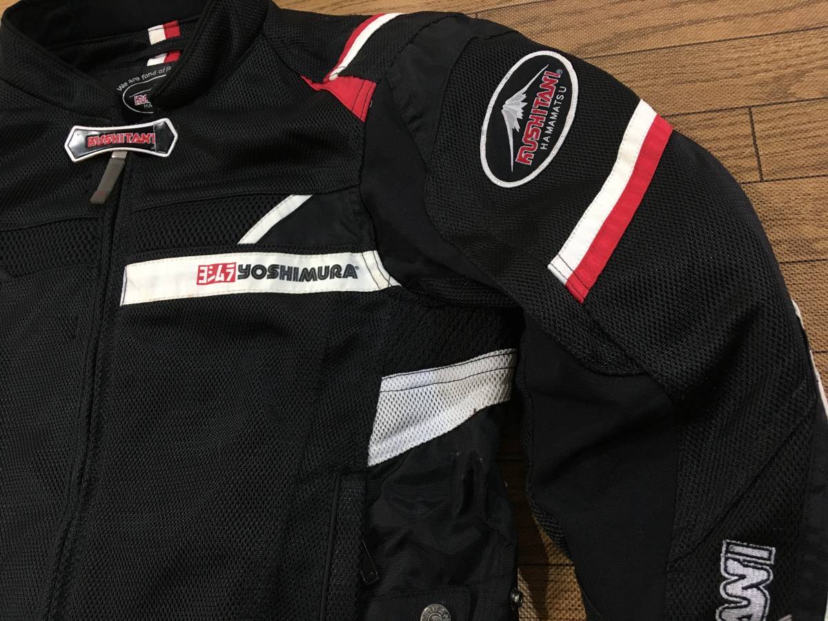 KUSHITANI/YOSHIMURA ウィール ナイロンメッシュライディングJKT Lサイズ 身長168-172cm 肩/肘/背パッド付き 良品 品番K-2165Y /【Buyee】