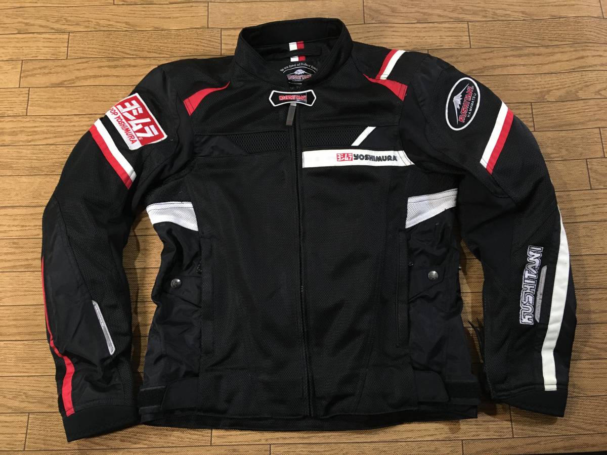 KUSHITANI/YOSHIMURA ウィール ナイロンメッシュライディングJKT Lサイズ 身長168-172cm 肩/肘/背パッド付き 良品 品番K-2165Y /【Buyee ...