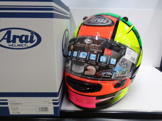 Mサイズ 未使用品★Arai(アライ) ASTRO-GX アストロGX ROCK MULTI ロック・マルチ ★フルフェイスヘルメット ...