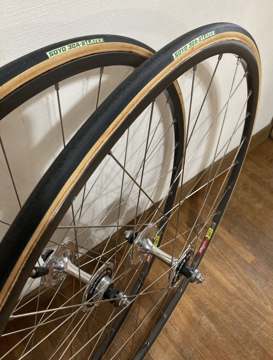 美品 名作 廃盤 ARAYA ADX-5 ワールドチャンピオン ピスト ホイール 前後セット チューブラー シマノdura-ace デュラエース njs 競輪 120 /【Buyee ...