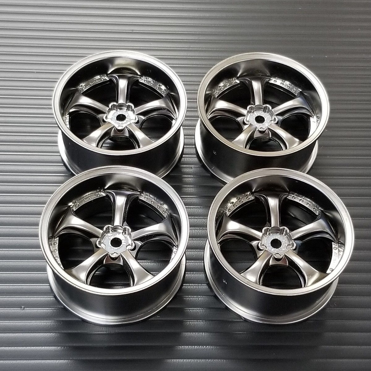 4本セット WORK VS-KF (ブラックメタルクローム/OFF+5) OVERDOSE OD2726b 1/10用ホイール（検 ラジコン ヨコモ GRK RDX YD-2） /【Buyee ...