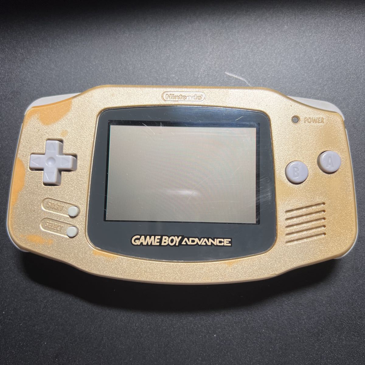 【準ジャンク】Nintendo GAME BOY ADVANCE AGB-001 任天堂 GBA ゴールド セミレストア ゲームボーイアドバンス 本体のみ 動作確認済み /【Buyee ...