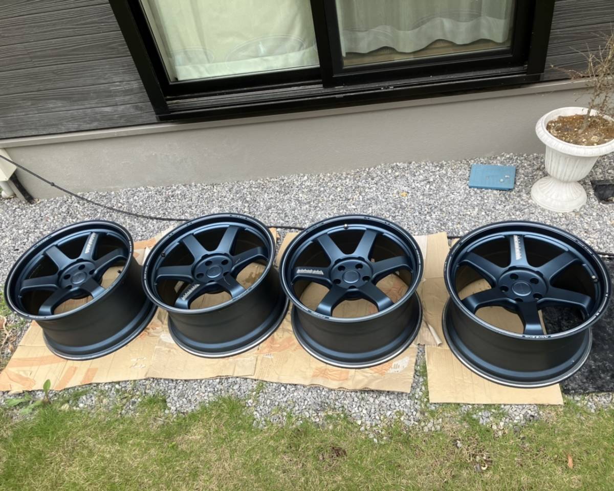 RAYS TE37 ULTRA 19inch 10.5J +22 マットブルー GT-R サイズ BNR32 BCNR33 BNR34 ...