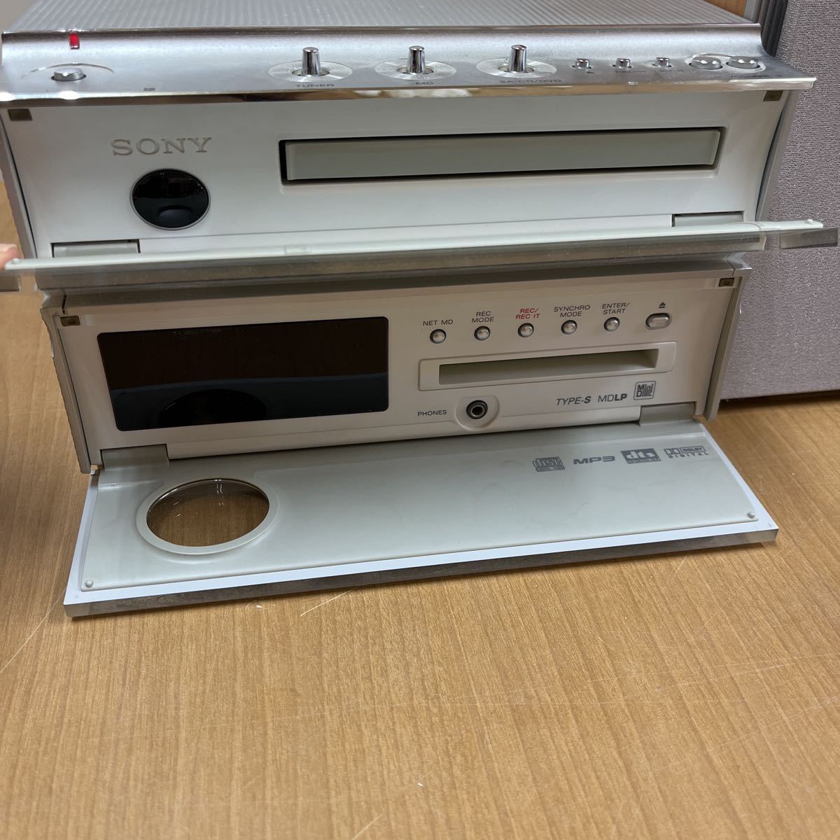 RA-95☆120サイズ ジャンク品扱い SONY CMT-SE7 SA-CD DVD MD FM AM 高音質オーディオコンポ HCD ...