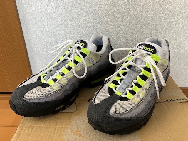 NIKE AIR MAX 95 V SP NEON PATCH YELLOW ナイキ エアマックス95 パッチ イエローグラデ US8.5 ...