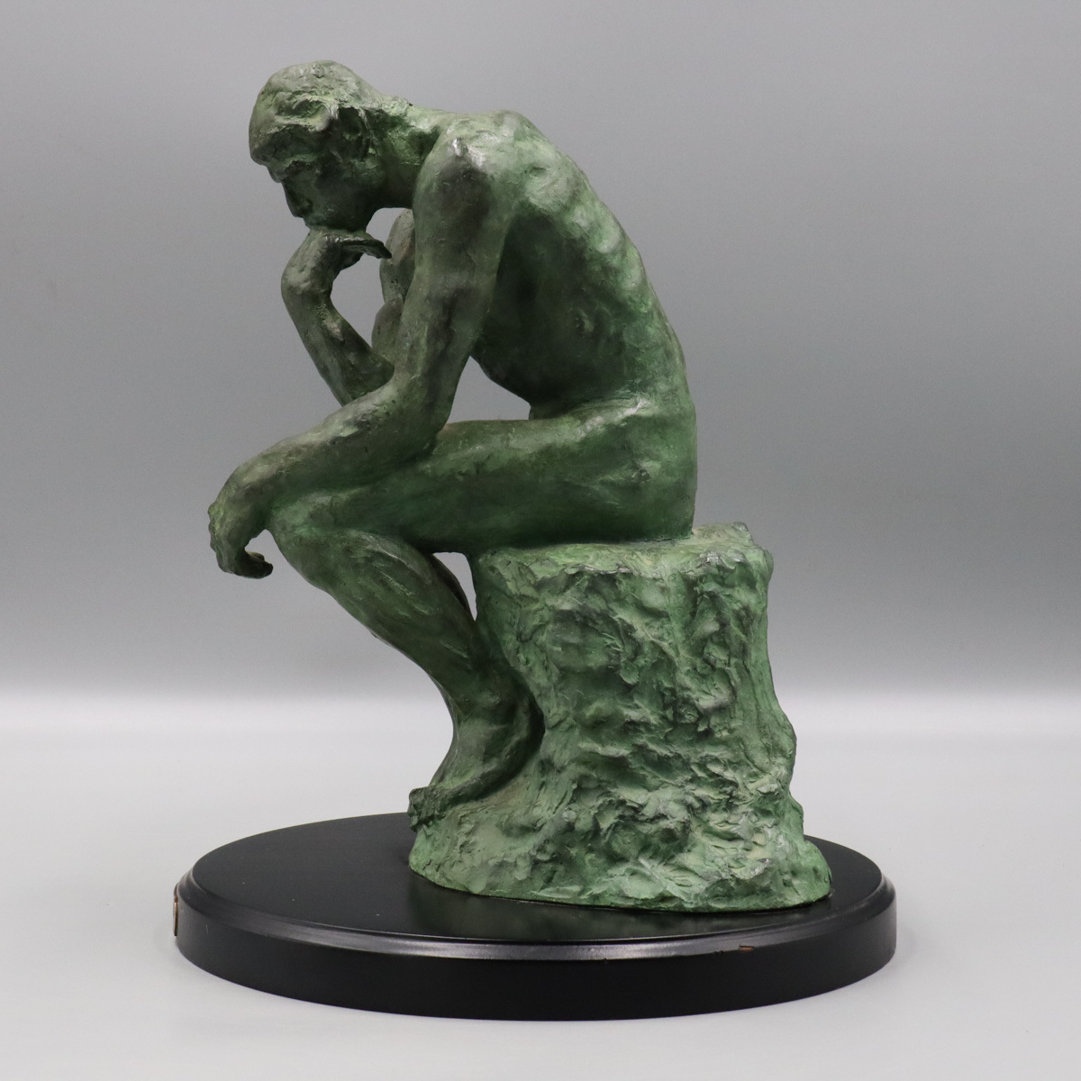 【宙】オーギュスト・ロダン Auguste Rodin「考える人」ブロンズ像 34cm 7426g レプリカ 細密細工 アンティーク 6D01.hm.E /【Buyee】