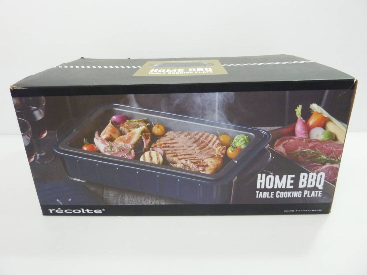 V4926tf 美品 recolte レコルト HOME BBQ RBQ-1 ネイビー /【Buyee】