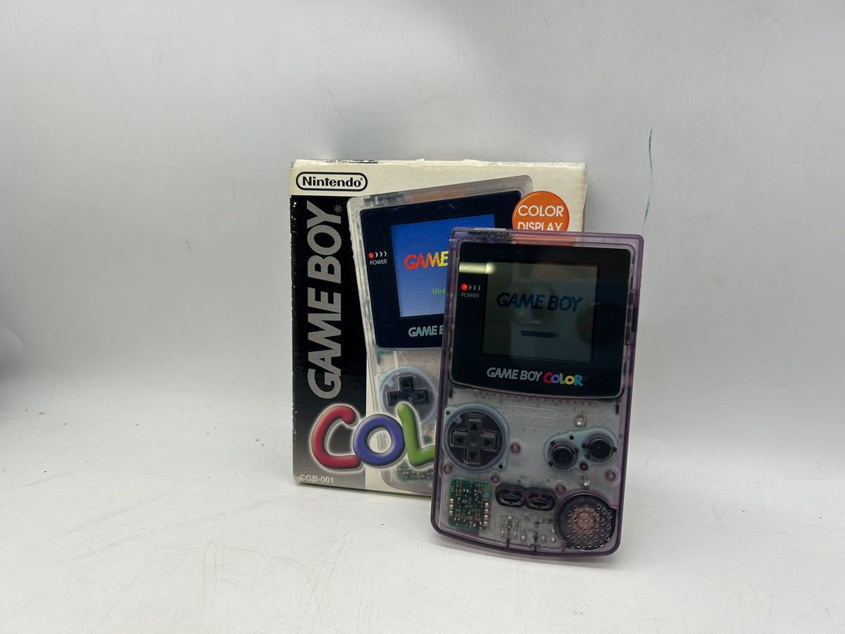 ゲームボーイ カラー 本体 クリアパープル 任天堂 Nintendo ゲームボーイカラー GAMEBOY COLOR 箱付き ニンテンドー GBC 貴重 レトロ 001 /【Buyee ...