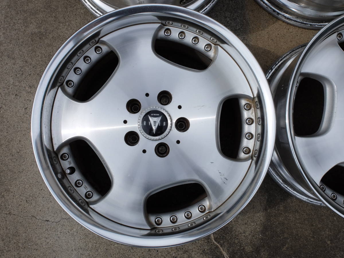 WORK RYVER TOURING DT3 18インチ 8JJ +40 114.3 5H アルミホイール ワーク レイバーツーリング DT3 ...