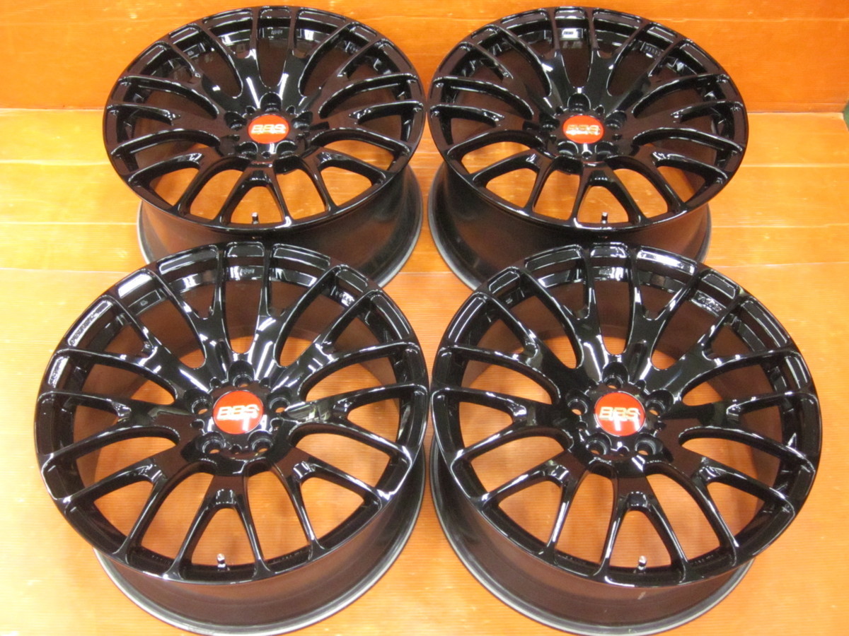 Y2】BBS RN RN103/RN104 鍛造 20インチ 8.5J +30/9.5J +40 PCD120 5H PFS φ72.5mm 中古品 4本set ホイールのみ グロスブラック ...