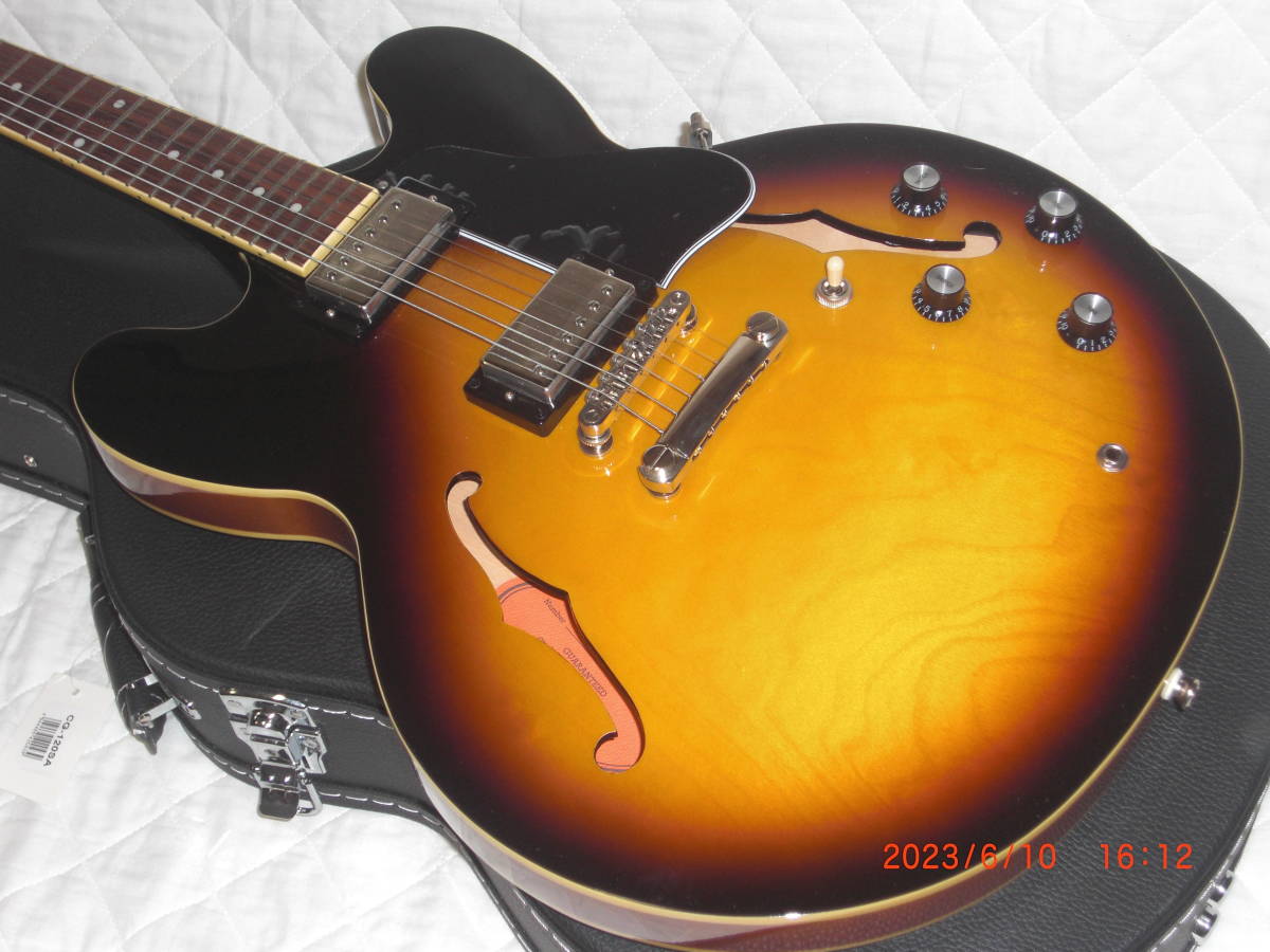 新品同様品 Epiphone ES-335 Vintage Sunburst セミアコギター ES ☆☆☆ ARIA ( アリア ) / CG ...