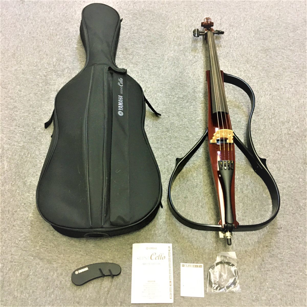 V016-H2-1940 YAMAHA ヤマハ SILENT CELLO 電子チェロ SVC110/SVC110S サイズ4/4 ケース付き ...