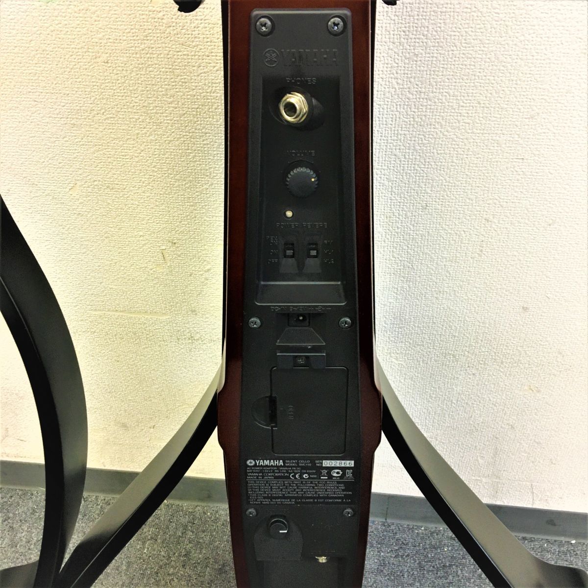 V016-H2-1940 YAMAHA ヤマハ SILENT CELLO 電子チェロ SVC110/SVC110S サイズ4/4 ケース付き ...
