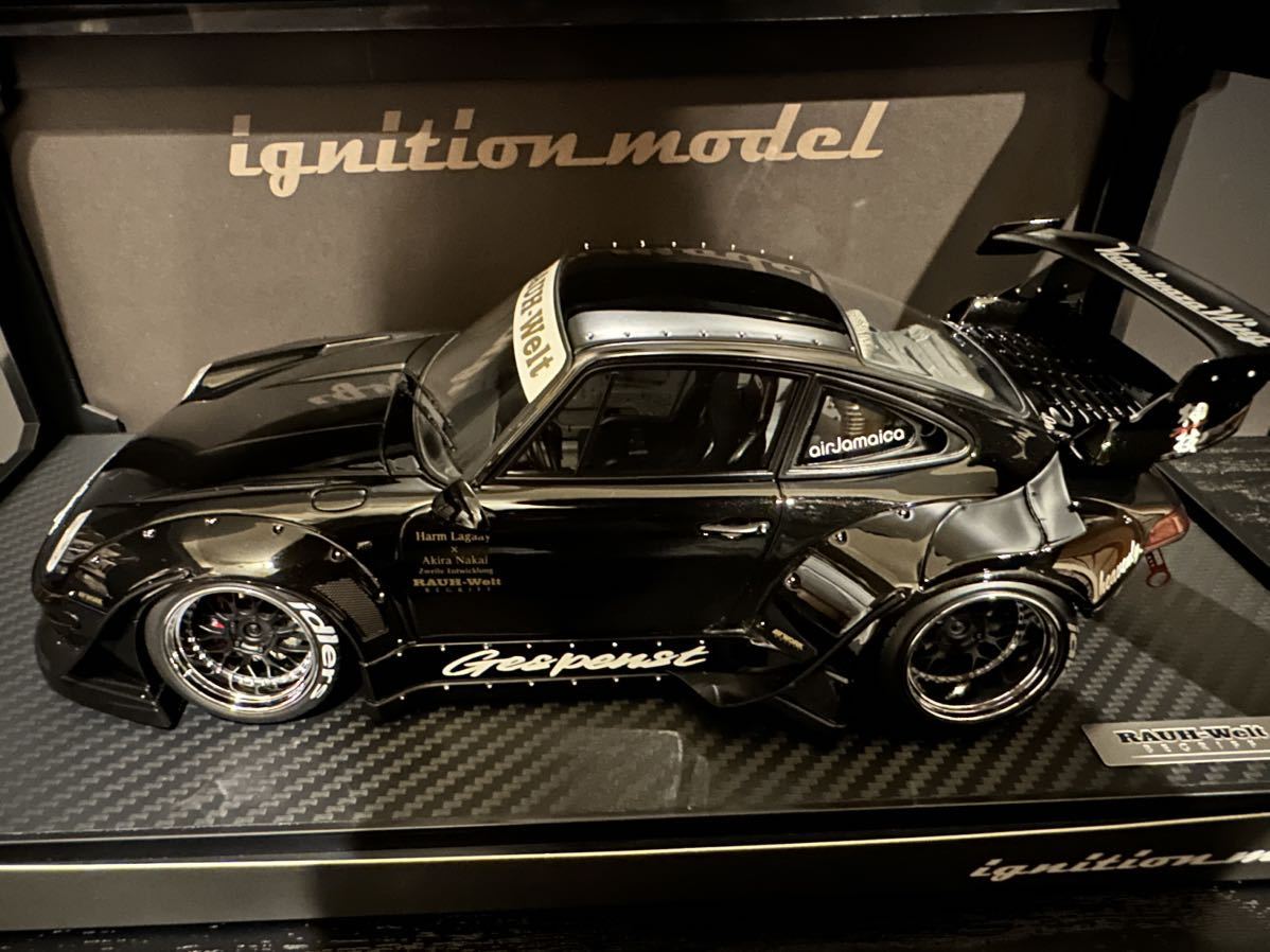[新品未使用] 1/18 IG1960 RWB 993 Gespenst Black イグニッションモデル ignition model ...