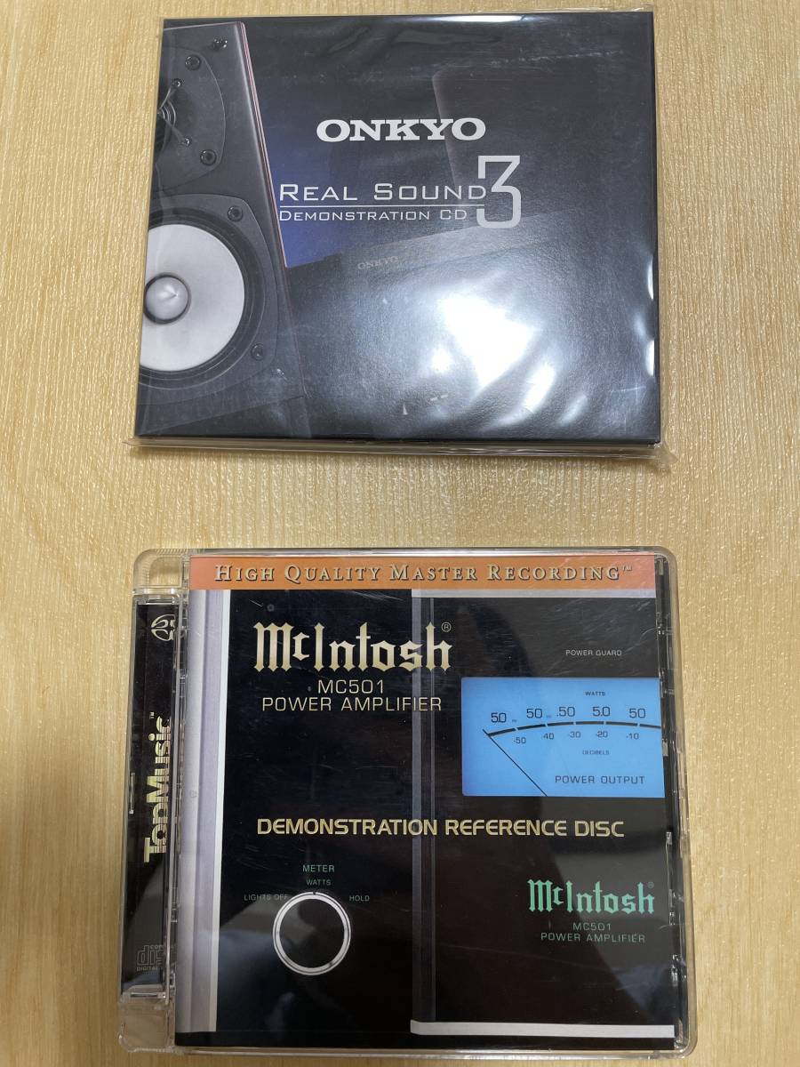 2枚 SACD/McIntosh Demonstration Reference Disc マッキントッシュ MC501/オーディオチェック CD/audiophile ONKYO Real ...