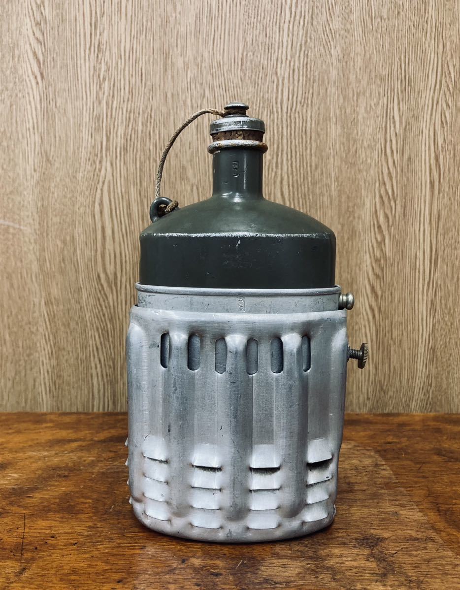 Vintage Swiss army Flask スイス軍 水筒 ウォーターボトル BORDE Benzin Brenner Nr. 33 ...