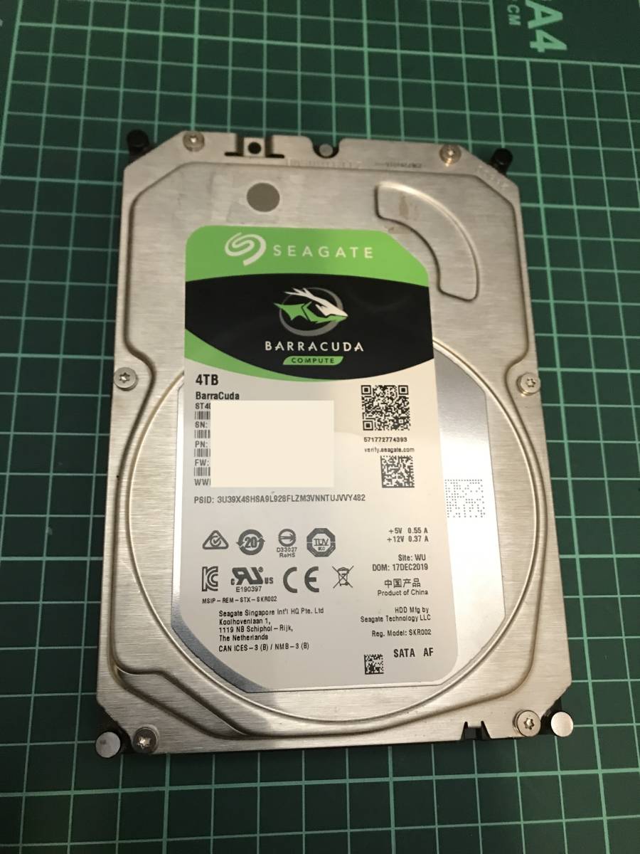 4TB HDD Seagate BarraCuda 3.5インチHDD SATA 1円スタート ② /【Buyee】 Buyee ...
