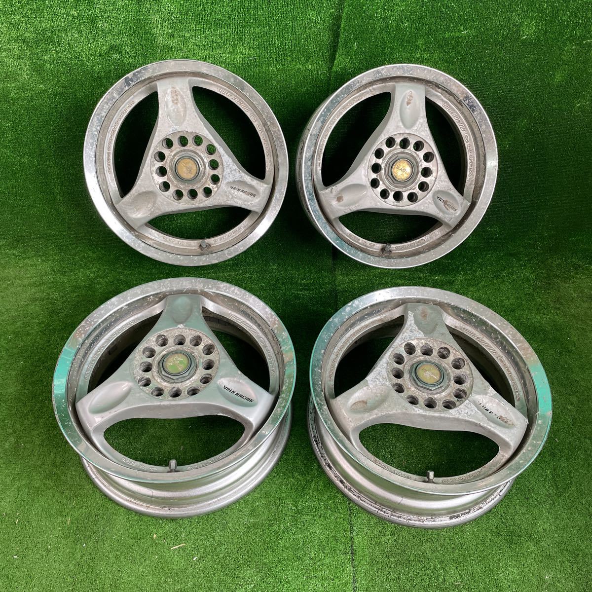 546.☆希少☆RAYS VOLK RACING C-ULTRA 14×5j +35 マルチ Raysボルクレーシング ウルトラ アルミホイール アルミホイル 3本スポーク /【Buyee ...