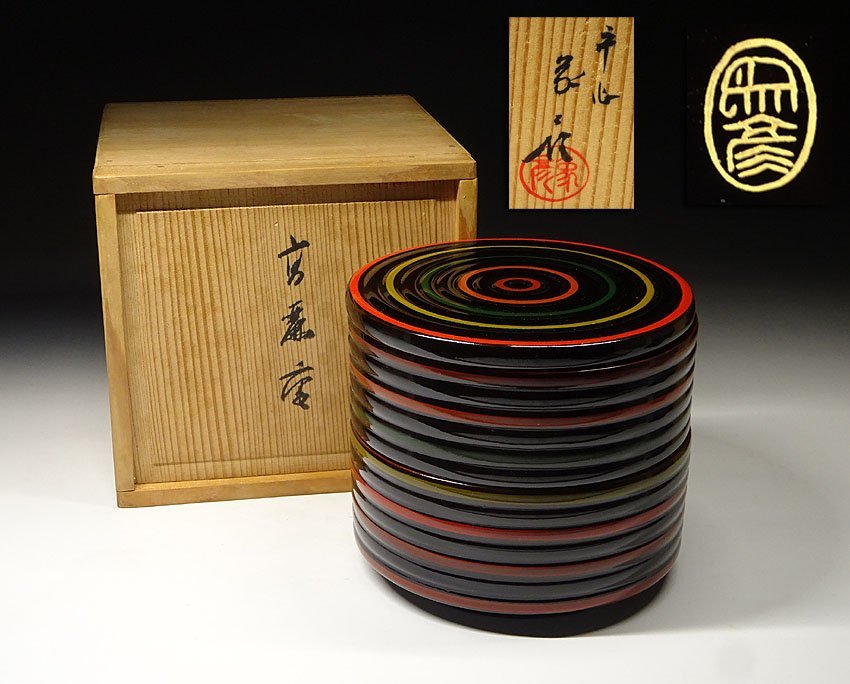 緑屋kt 象彦 銘 重箱 独楽塗 共箱 木製漆器 kc2/8-149/11-2#80 /【Buyee】 Buyee - Japanese Proxy Service | Buy from Japan!