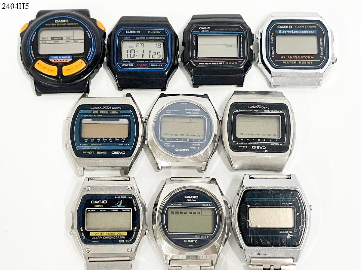 CASIO カシオ 腕時計 大量 10個 まとめ売り JC-11/95QS-30/95QR-31/W-46/A16 etc.. クォーツ ...