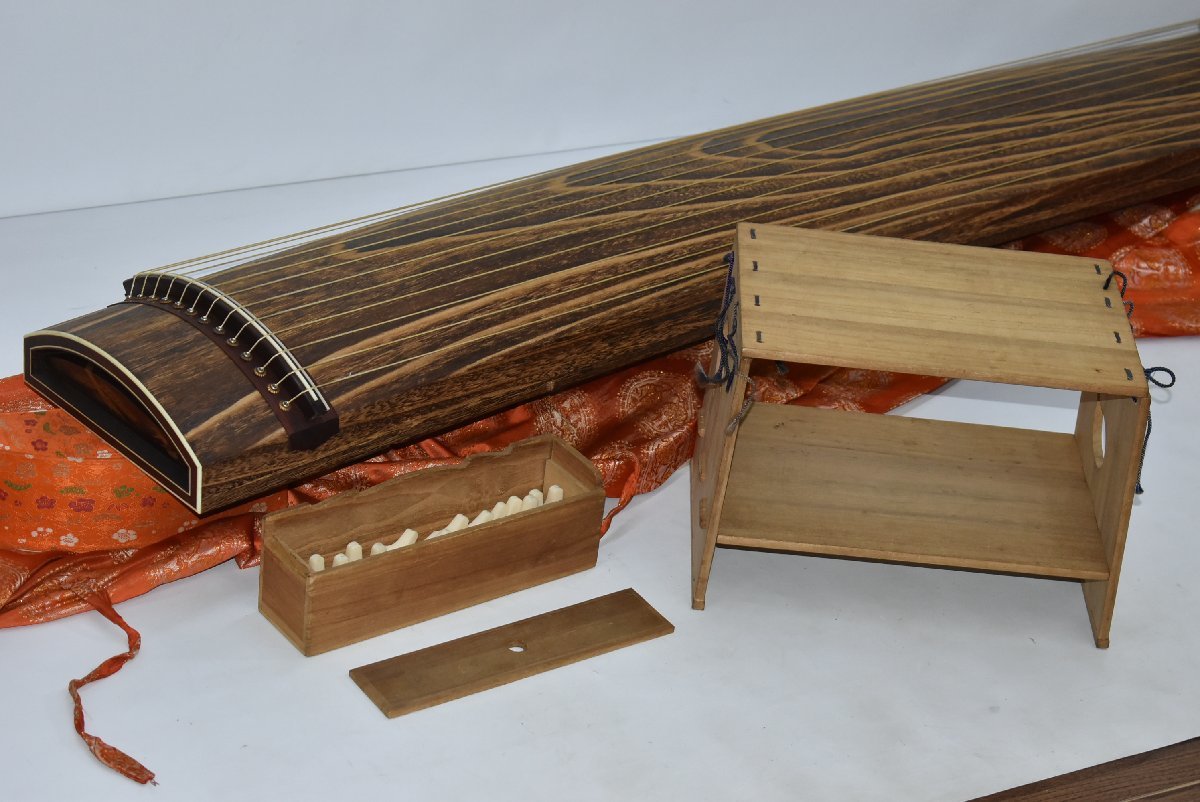 ☆高級お琴♪和楽器 在銘「山有」 蒔絵「松鶴」 角巻き 中古琴 十三絃★9624 /【Buyee】 Buyee - Japanese Proxy Service | Buy from Japan!