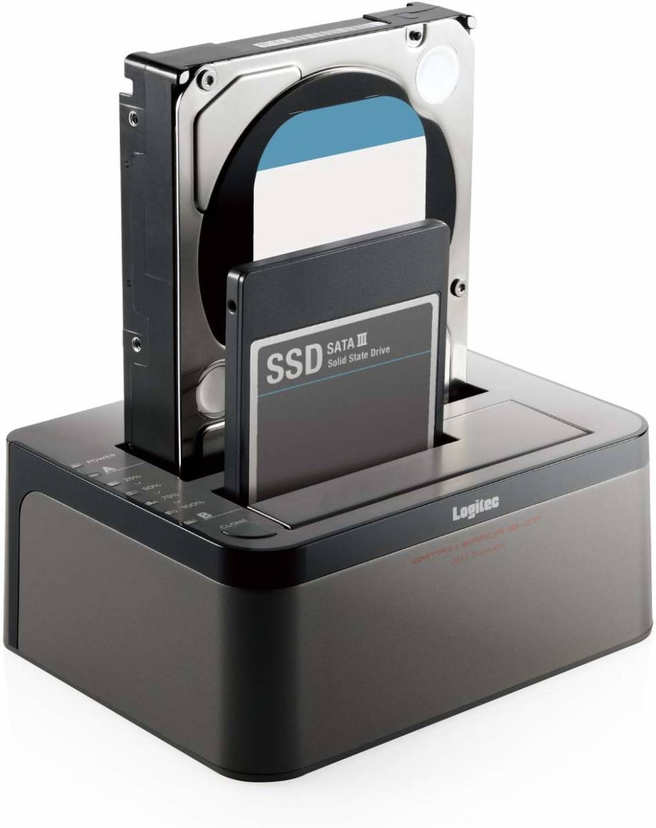 即納/Logitec/ロジテック/ガチャベイ[LGB-2BDPU3ES]/HDDクローン/デュプリケーター/購入証明付/LHR ...
