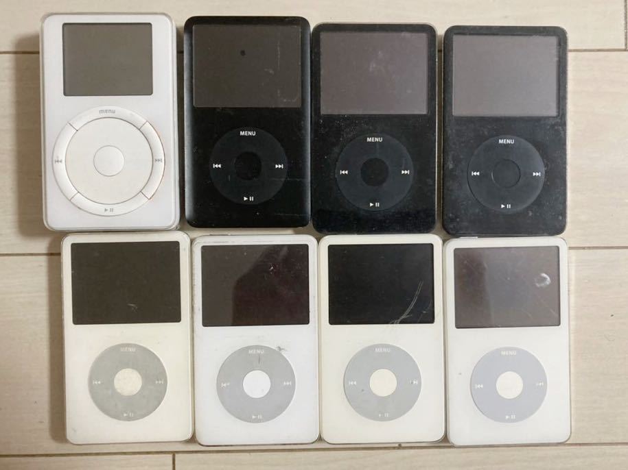 アップル iPod classic 本体 8台 セット まとめて アイポッド クラシック A1238 A1136 A1019 80GB ...
