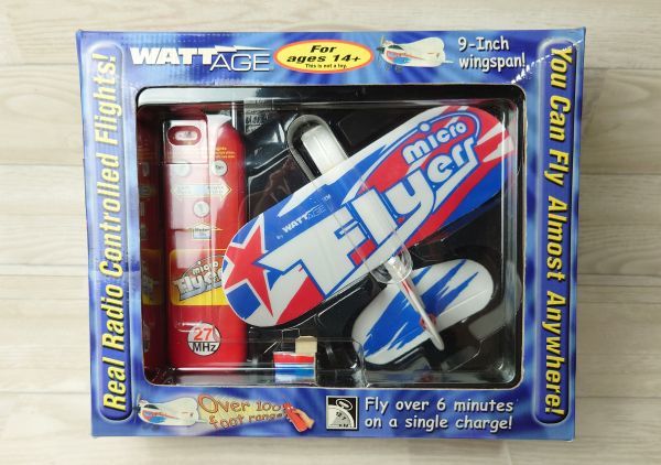 【長期保管品・未使用】 WATTAGE ワットエイジ MICRO FLYERS Real Radio Controlled Flights ...