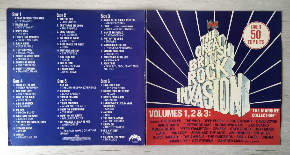 THE GREAT BRITISH ROCK INVASION オーストラリア盤 THE BEATLES THE WHO DEEP ...