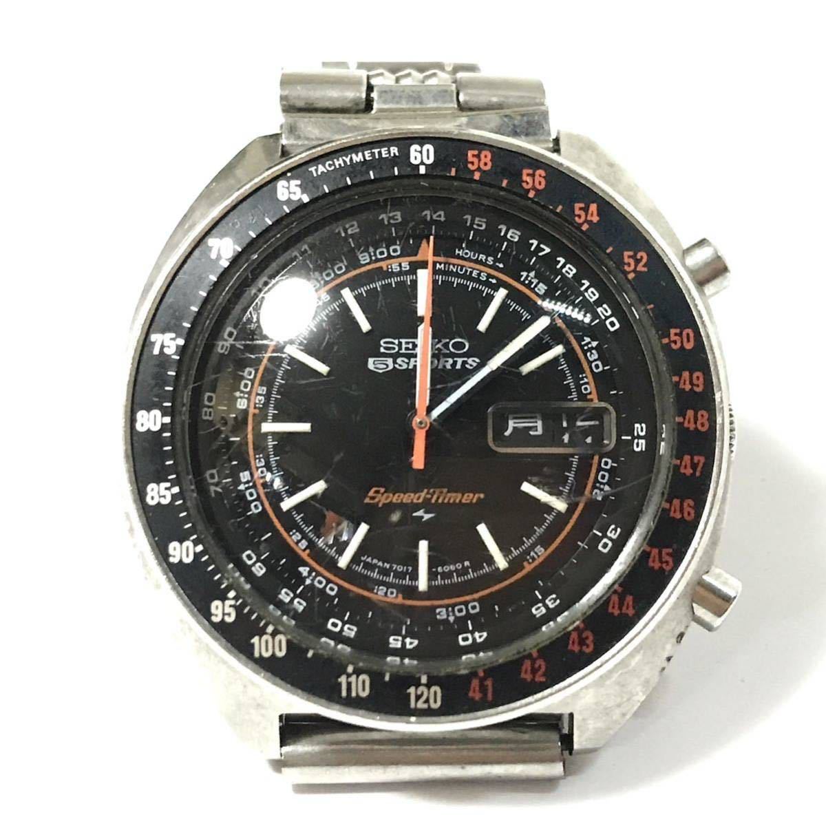 SEIKO セイコー 7017-6050 5スポーツ スピードタイマー ラリーメーター 自動巻き デイデイト メンズ腕時計 /【Buyee ...