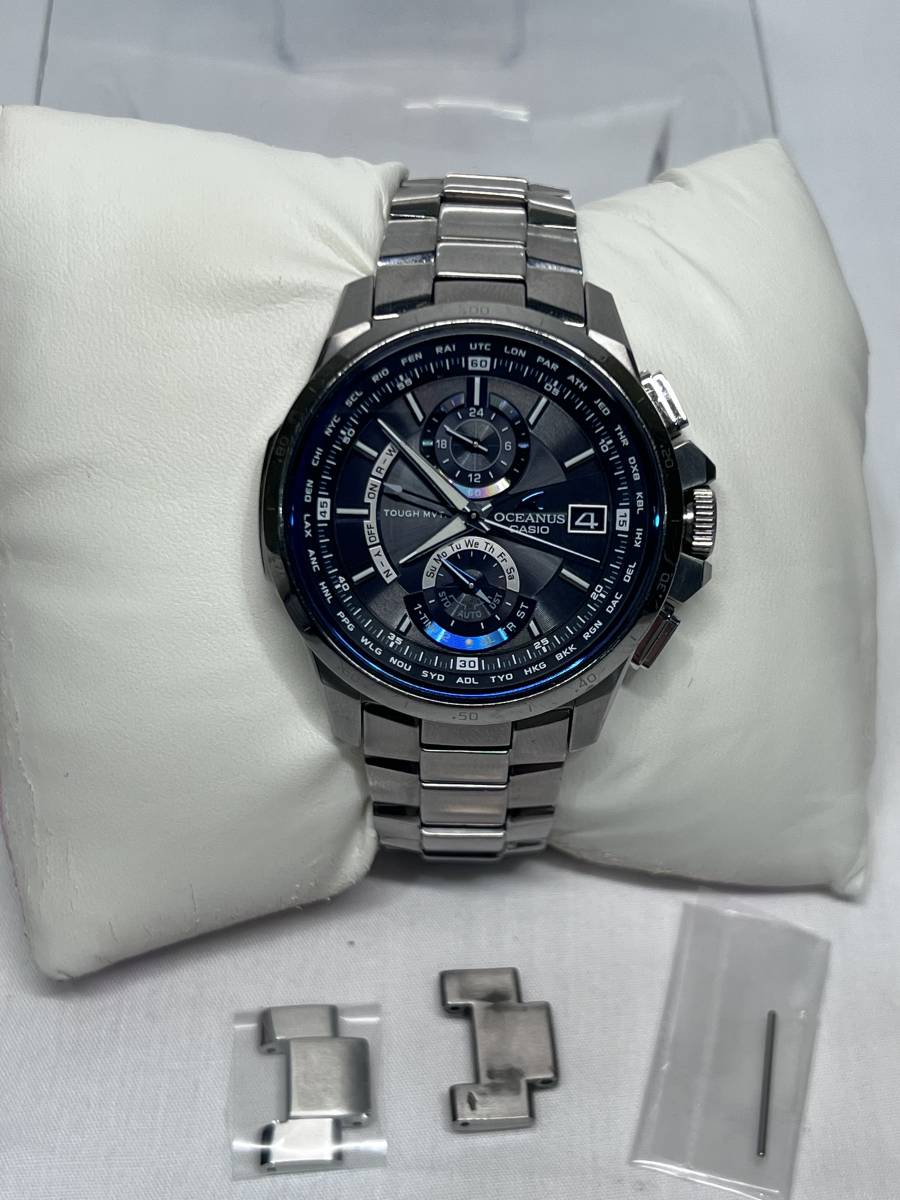 [1280] カシオ CASIO オシアナス OCEANUS OCW-T1000 電波ソーラーウオッチ 稼働品 コマあり 中古 /【Buyee ...