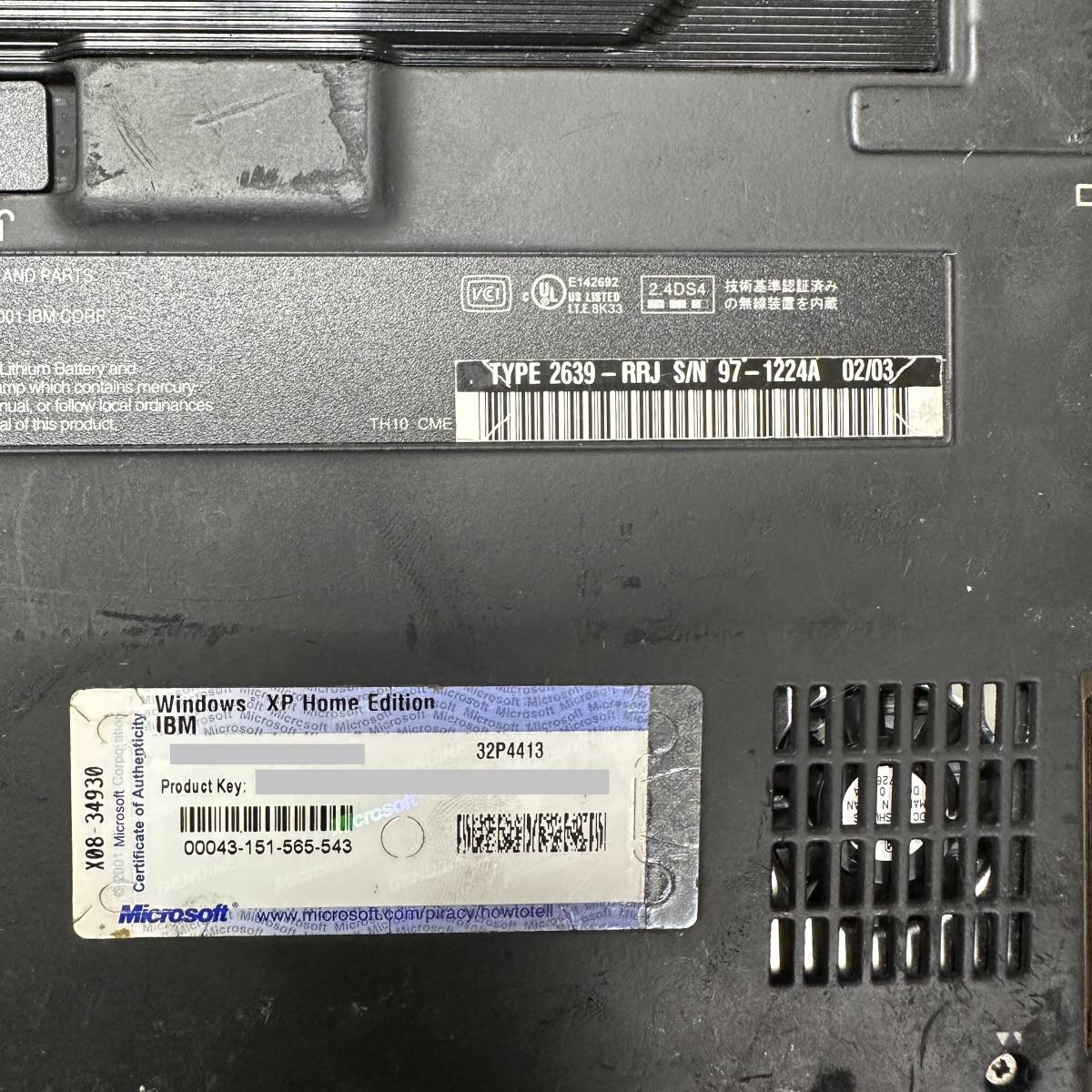 ★全国送料無料★ ジャンク IBM ThinkPad s30 2639-RRJ 128MBメモリ HDD、ACアダプタ欠品 シンクパッド 重度 ...